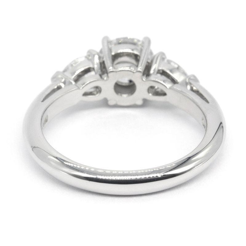 TIFFANY&Co. ティファニー Gカラー/VVS2/EX/0.91ctダイヤ スリーストーンリング 11.5号 Pt950 3粒ダイヤ 3Pダイヤ プラチナ 地金約5.6g 中古 送料 ...