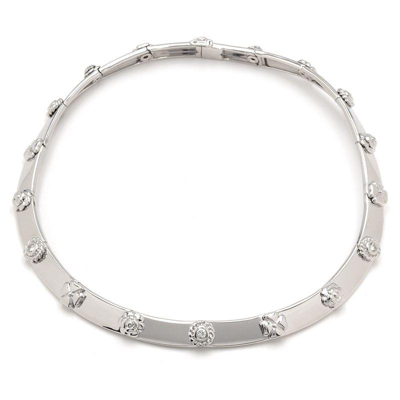 CHANEL シャネル スリーシンボルズチョーカー K18WG 新品仕上済 CHANEL シャネル スリーシンボルズチョーカー K18WG 新品仕上済