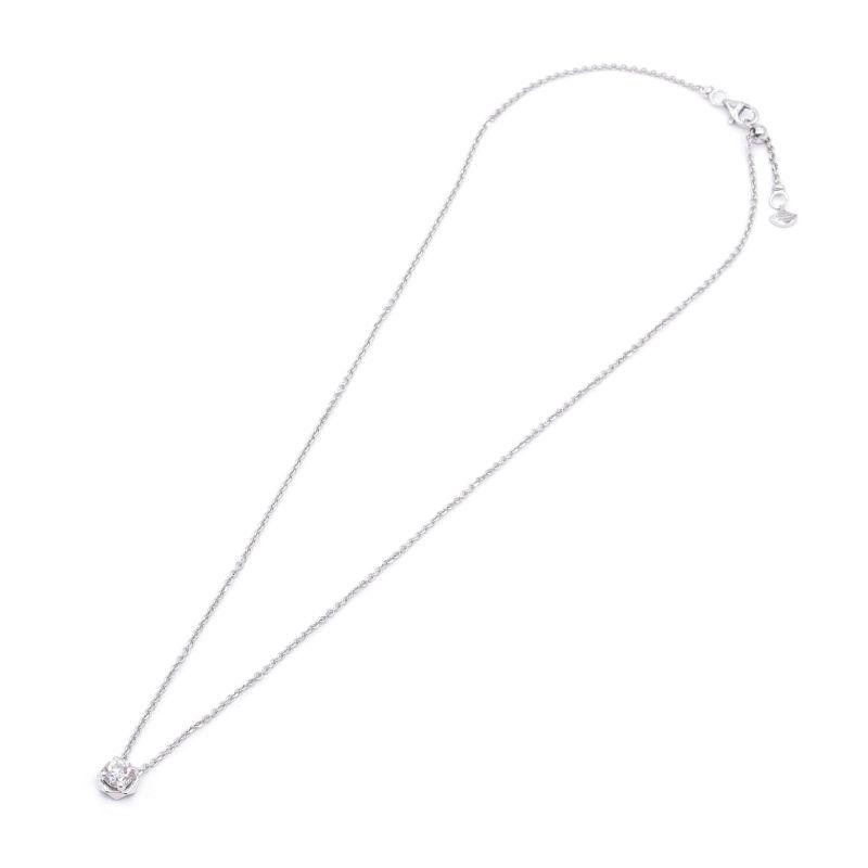 グラフ Hカラー/VVS1/VERYGOOD/0.79ct ローレンスグラフシグネチャーダイヤモンドペンダント RGP705 K18WG プラチナ 中古 送料無料 ...