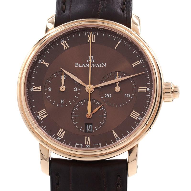 ブランパン メンズ ヴィルレワンプッシュクロノグラフ 6185-3646-55B K18RG ブラウン文字盤 腕時計 中古 送料無料 : c241100055642 : 麻布十番Blanc ...