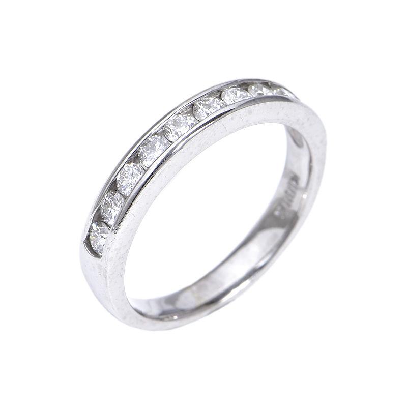 合計0.50ct天然ダイヤモンドリング 11号 K18WG ハーフエタニティ ホワイトゴールド 地金3.7g 中古 送料無料 : 麻布十番Blanc - 通販 - Yahoo!ショッピング