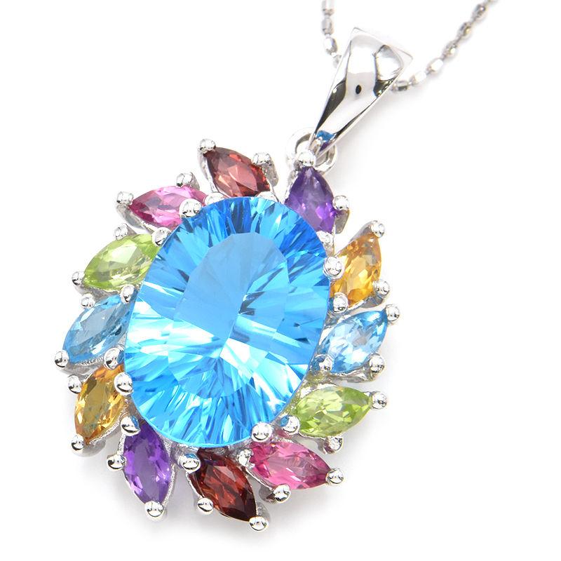 ヴィオール 7.78ct天然ブルートパーズネックレス K18WG マルチストーン フラワーモチーフ オーバルカット ホワイトゴールド 中古 送料無料 : c241100061902 ...