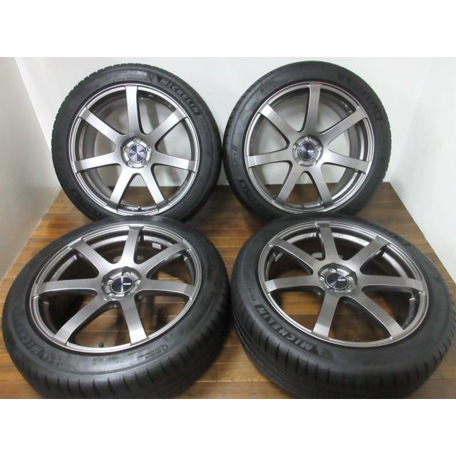 【送料無料・税込み】ENKEI PF07 19in8J+45 5穴PCD100 MI PS4S 245/45ZR19 SJ系 フォレスター ...