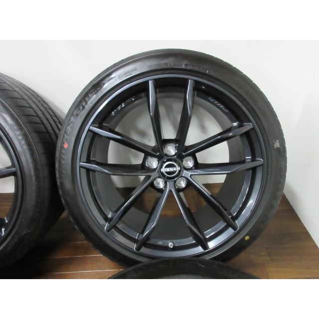 【送料無料・税込み】希少！ほぼ納車外し！日産 RZ34 Version ST純正 RAYS製 鍛造19in9.5+40 10J+30 5穴PCD114.3 BS 255/40 275/35 ...