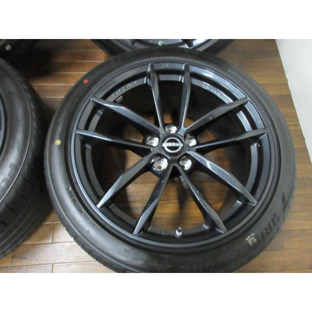 【送料無料・税込み】希少！ほぼ納車外し！日産 RZ34 Version ST純正 RAYS製 鍛造19in9.5+40 10J+30 5穴PCD114.3 BS 255/40 275/35 ...