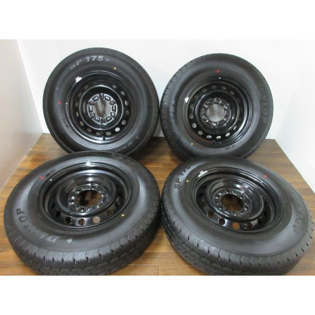 【送料無料・税込み】納車外し品です。トヨタ ハイエース スチール 15in6J+35 6穴PCD139.7 DP SP175N 195/80R15 107/105N LT : エーゼットオール ...