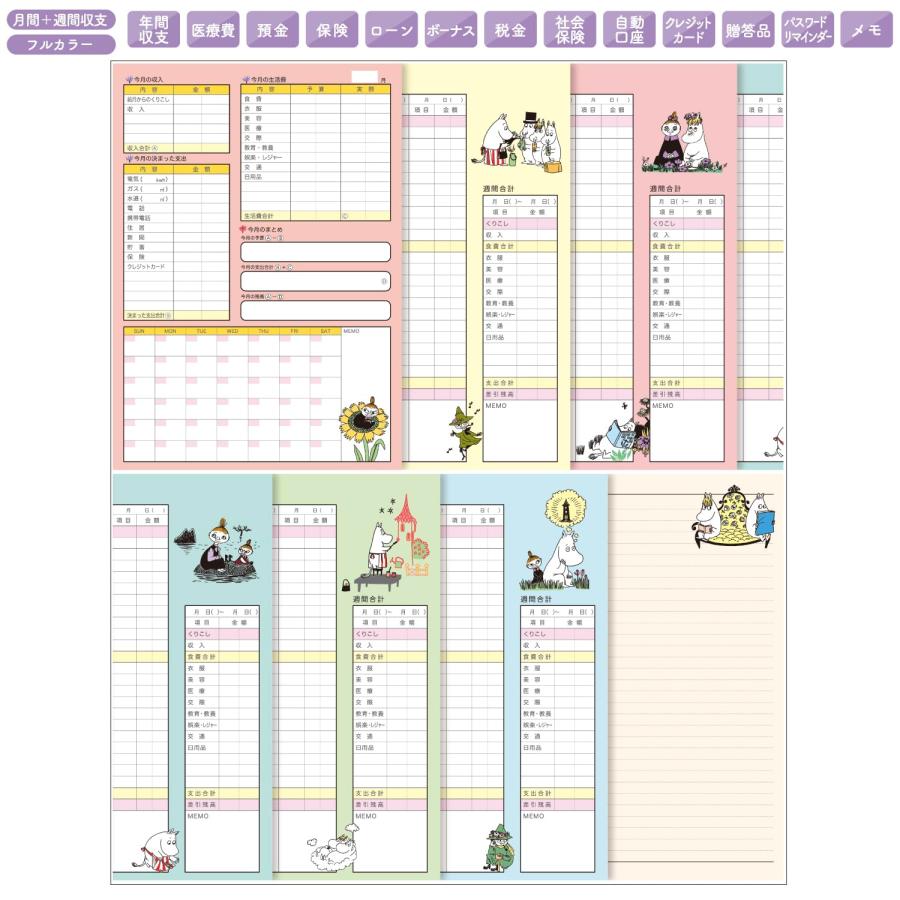 学研ステイフル ムーミン 家計簿 B5 クリーム D16018 : AZESTショップ - 通販 - Yahoo!ショッピング