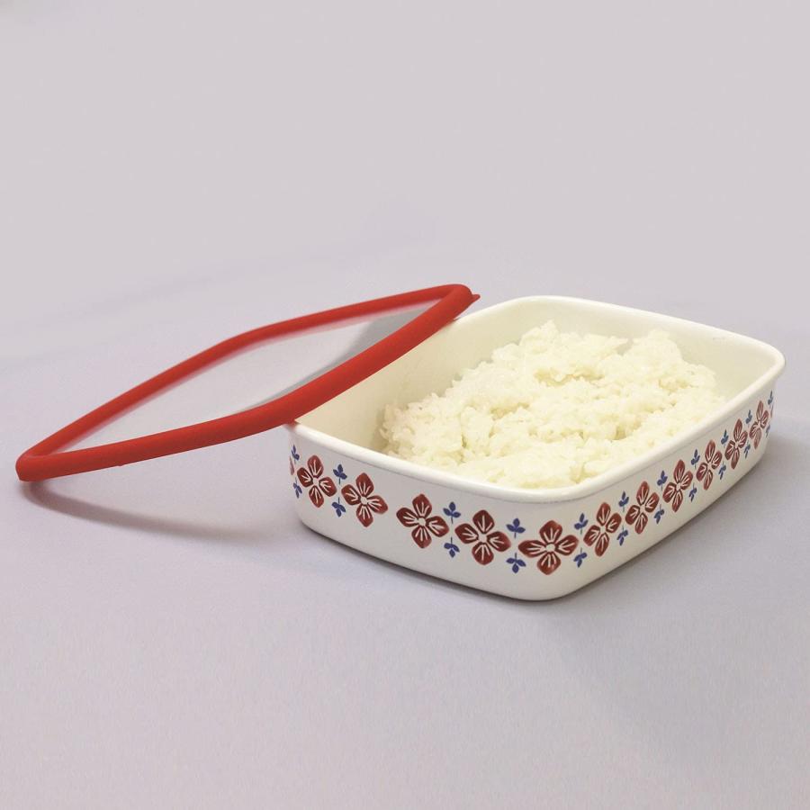 富士ホーロー 保存容器 浅型 ホーロー 角容器 Lサイズ キャニスター 蓋付 cukka ネイビー CU-L N : AZESTショップ - 通販 - Yahoo!ショッピング