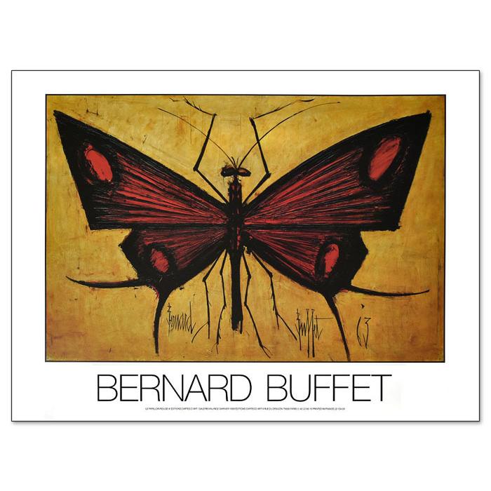 Le papillon rouge/ベルナール ビュフェ/ポスター : azポスター - 通販 - Yahoo!ショッピング