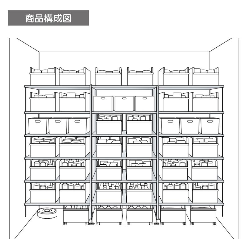 大建工業【内部ユニット FiTIO（フィティオ）パントリー I型プラン4 D450】ダイケン DAIKEN : アズライフ - 通販 - Yahoo!ショッピング
