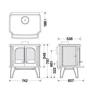 morso｜薪ストーブ モルソー 3610CBシリーズ最大の燃焼室｜ 法人様限定 : m-3610 : AZTEC ビジネスストア - 通販 ...