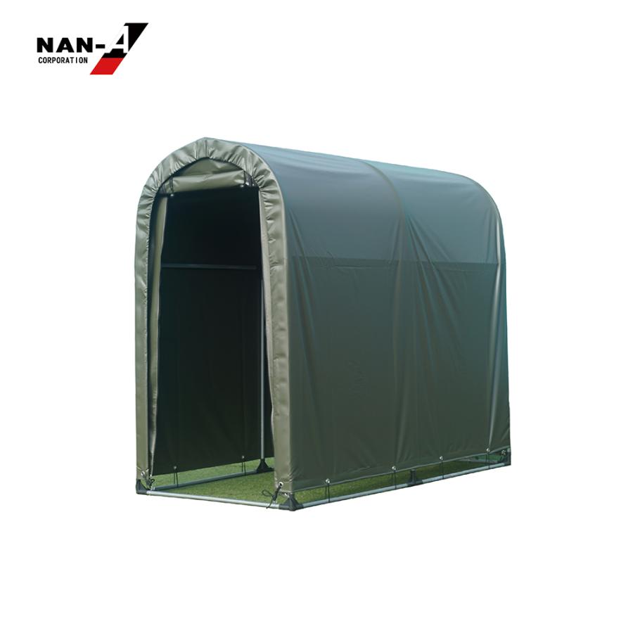 サイクルハウス 2台用 1台 自転車置き場 ガレージテント DIY おしゃれ 物置 サイクルガレージ 台風対策 ナンエイ 間口0.94m×奥行1.8m×高さ1.57m : AZTEC ビジネス ...