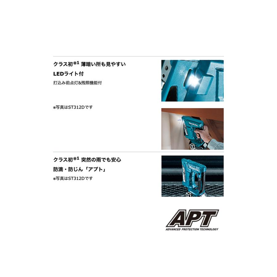 マキタ（makita） 充電式タッカ 18V ST312DZK ステープル長13mm/幅12mm バッテリー・充電器別売 本体のみ ケース付属 ...