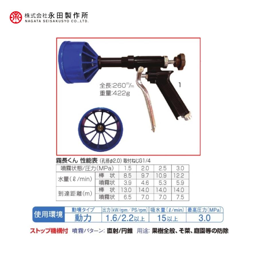 永田製作所｜NAGATA ビッグフードシリーズ ライトガン霧長くん G1/4 1133100 : AZTEC ヤフーショップ - 通販 - Yahoo!ショッピング