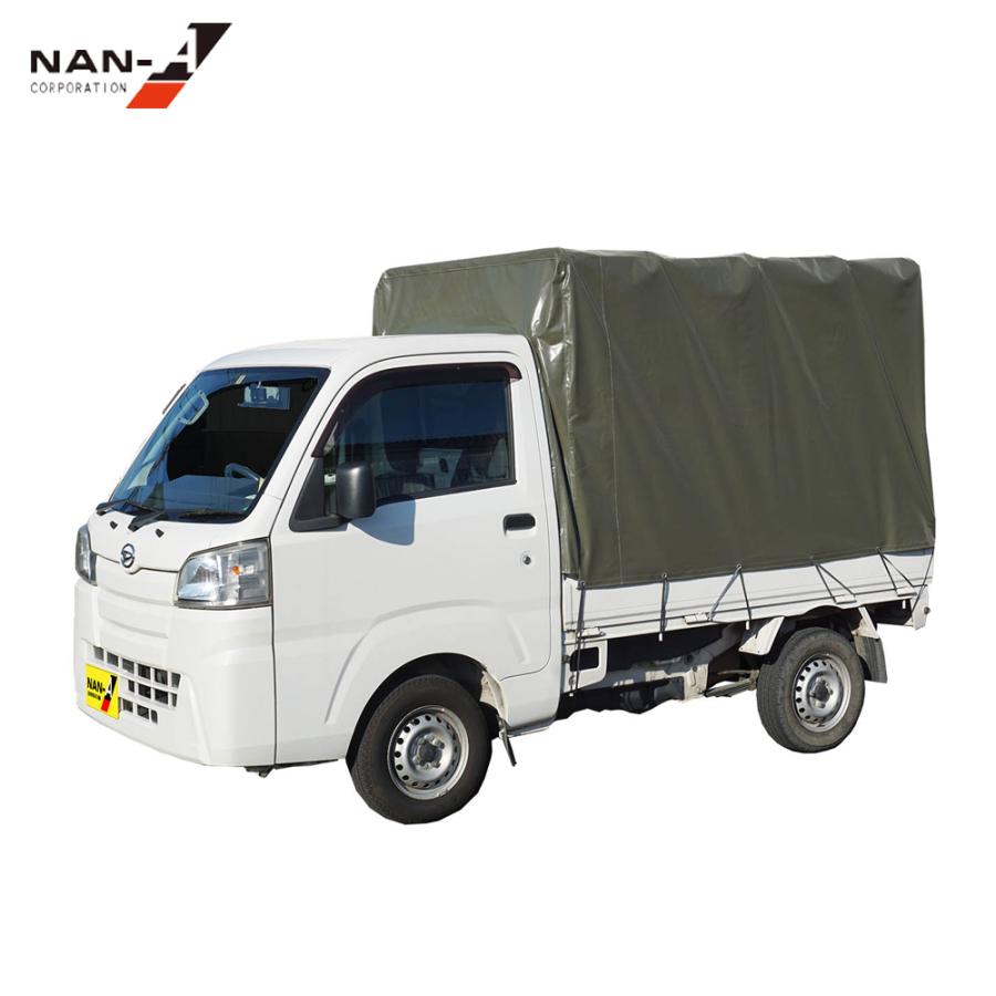 ナンエイ｜南栄工業 軽トラック用幌セット KH-5 OD エステル生地 オリーブドラブグリーン 間口 1.37m 奥行 1.92m 高さ 1.3m〜1.38m : nne-kh5od ...