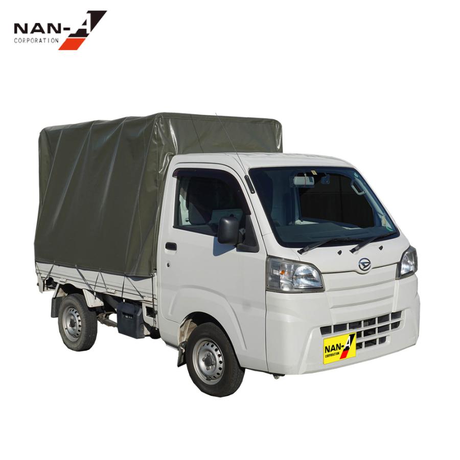 ナンエイ｜南栄工業 軽トラック用幌セット KH-5 OD エステル生地 オリーブドラブグリーン 間口 1.37m 奥行 1.92m 高さ 1.3m〜1.38m : nne-kh5od ...