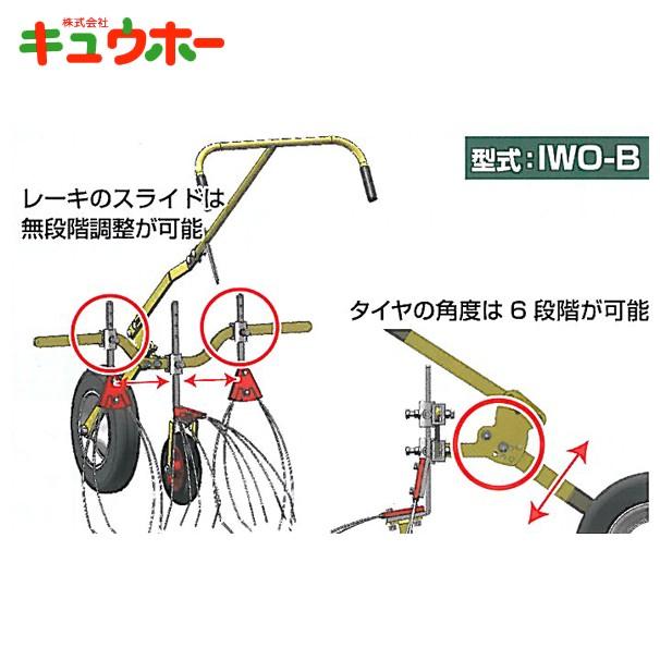 キュウホー｜Q-hoe 草取りたーちゃん 2条用 P023-2B 旧品番：IWO-B 手押し除草機 : AZTEC ヤフーショップ - 通販 - Yahoo!ショッピング