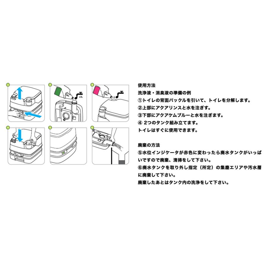RVTOYO｜セットフォード ポータブルトイレ キャンピングカー用 DIY キャラバン RV キャンパー PP365 : AZTEC ヤフー ...