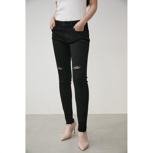 AZUL BY MOUSSY CRASH DENIM SKINNY 3/クラッシュデニムスキニー3/レディース/ボトムス デニムパンツ ロング【SALE】 : AZUL BY MOUSSY ...
