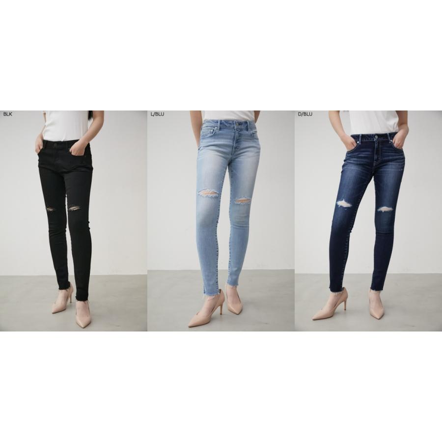 AZUL BY MOUSSY CRASH DENIM SKINNY 3/クラッシュデニムスキニー3/レディース/ボトムス デニムパンツ ロング【SALE】 : AZUL BY MOUSSY ...