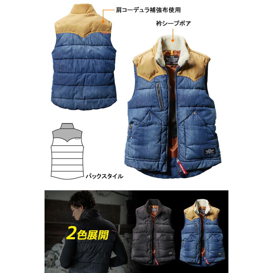 バートル 防寒着 防寒ベスト 保温 5004 サーモクラフト ヒートベスト 男女兼用 メンズ レディース デニム 秋冬 防寒服 作業着 作業服 BURTLE XXL : burtle-5004 ...