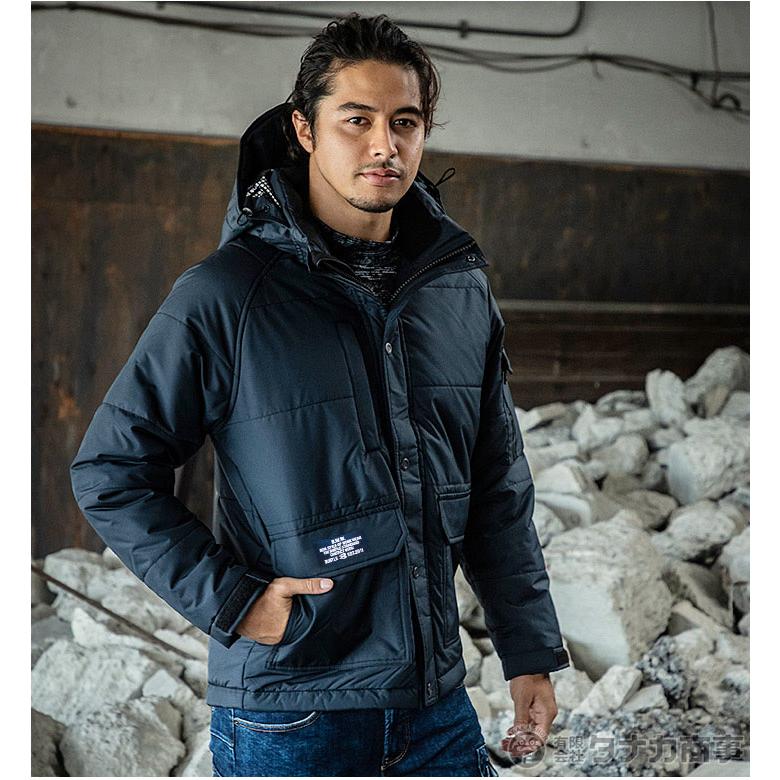 BURTLE バートル 防寒着 ジャンパー 大型フード付き防寒ジャケット 7510 秋冬 男女兼用 ブルゾン 防風 撥水 防汚 作業服 防寒服 7510シリーズ 4L-5L : アズマ ...