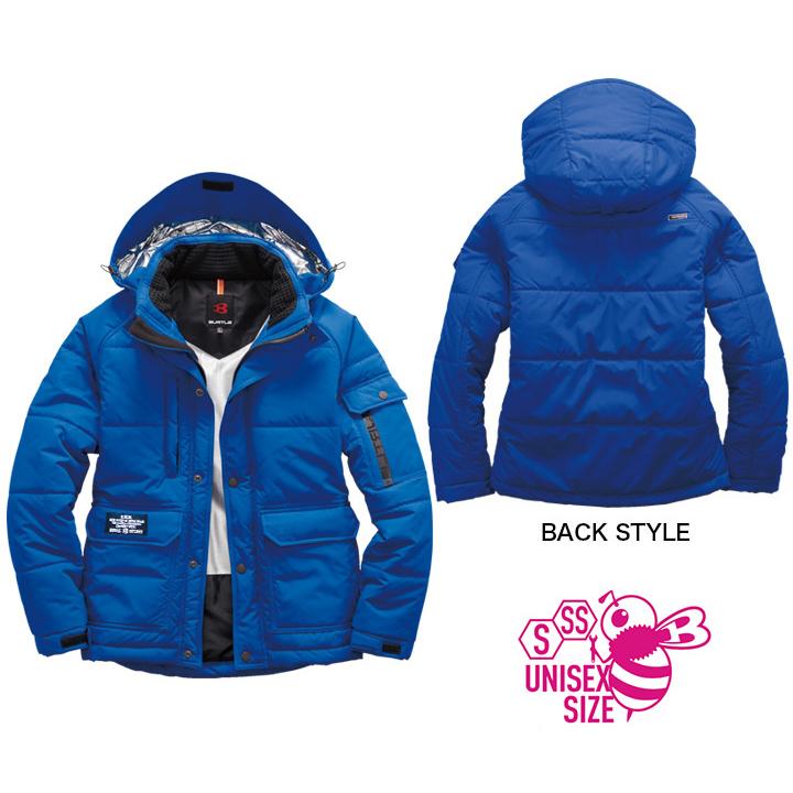 BURTLE バートル 防寒着 ジャンパー 大型フード付き防寒ジャケット 7510 秋冬 作業服 男女兼用 メンズ レディース 防風 撥水 防汚 防寒服 7510シリーズ : アズマ ...