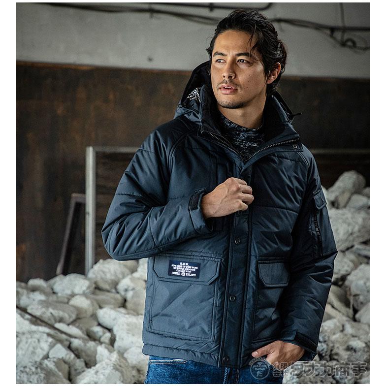 BURTLE バートル 防寒着 ジャンパー 大型フード付き防寒ジャケット 7510 秋冬 作業服 男女兼用 メンズ レディース 防風 撥水 防汚 防寒服 7510シリーズ : アズマ ...