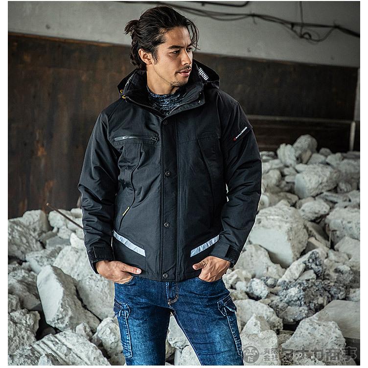 BURTLE バートル 防寒着 防水防寒ジャケット 大型フード付き 7610 男女兼用 反射 制電 撥水 防汚 フリース 7610シリーズ 作業服 作業着 防寒服 4L-5L : アズマ ...