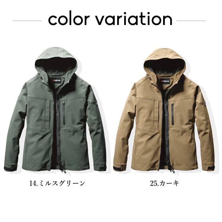 BURTLE バートル 821 フーディージャケット 2024年 新作 長袖 ストレッチ 防風 保温 撥水 秋冬 自転車 バイク 通勤 アウター 男女兼用 作業服 ユニフォーム : アズマ ...