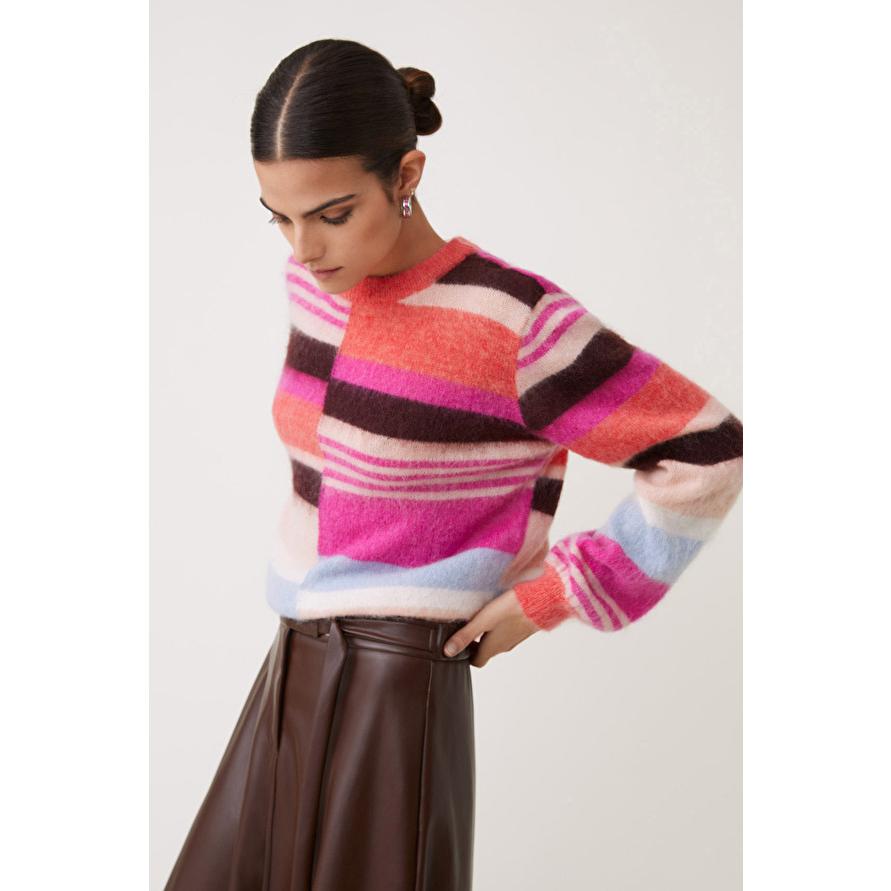 suncoo paris SUNCOO サンクー マルチボーダー ニット 新作2410251 : AZUR セレクトショップ アズール ...