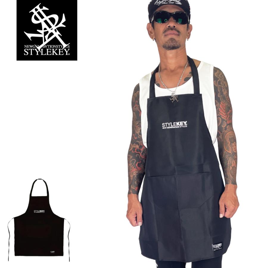 StyleKey STYLEKEY(スタイルキー) エプロン DADDY'S APRON(SK99ET-APR01) ストリート系 ヒップホップ B系 ブラック 黒 シンプル ロゴ : B ...