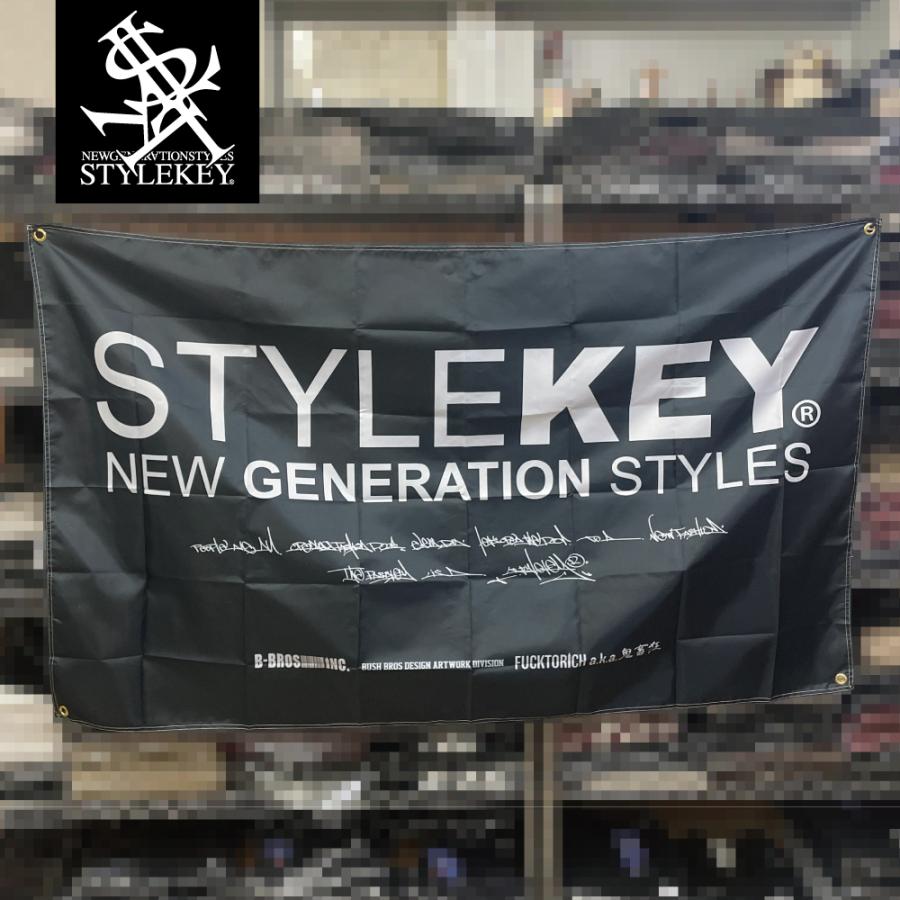 StyleKey STYLEKEY (スタイルキー) フラッグ TEAM FLAG (SK99ET-FL01) ストリート系 B系 ヒップホップ ハタ 旗 ブランド旗 : B-BROS ...