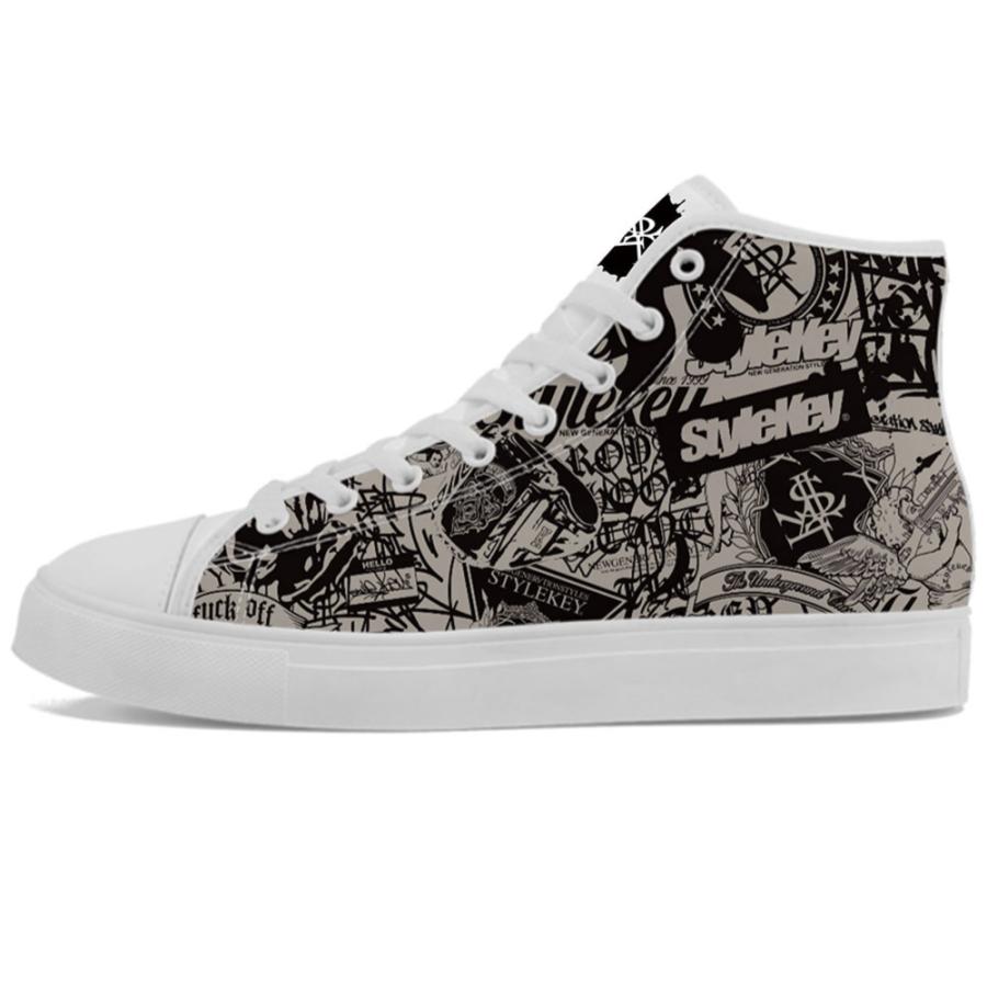 StyleKey（スタイルキー） スニーカー GRAPHISTORY MONO WALL HI (SK99ET-SNK01) ストリート系 B系 ヒップホップ 靴 シューズ : B-BROS ...