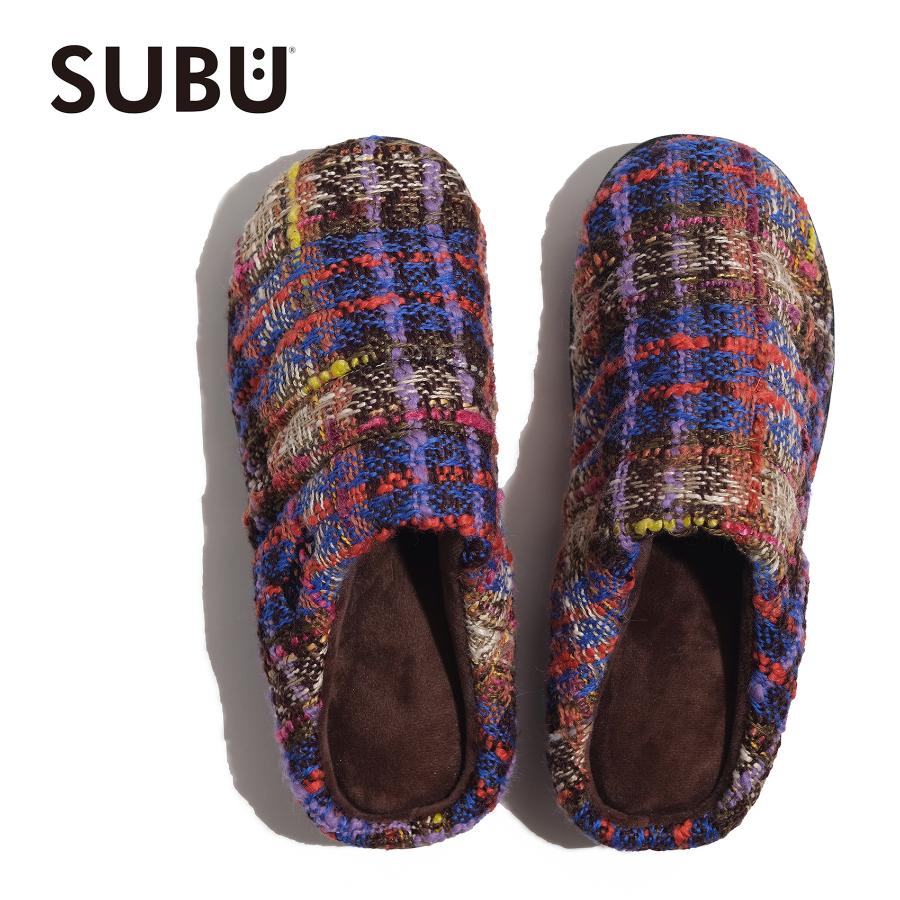 SUBU [E] 【クーポン利用で10%OFF】 スブ サンダル スリッパ ボア ナイロン ツイード 冬用 レディース ユニセックス 冬に履くサンダルSUBU : ブリスエレファント ...