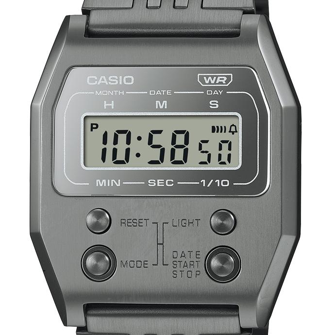 スタンダード（CASIO） CASIO A1100GGV-8JF Casio Classic PREMIUM カシオ スタンダードプレミアム グレー フルメタル 52QS 復刻モデル ...