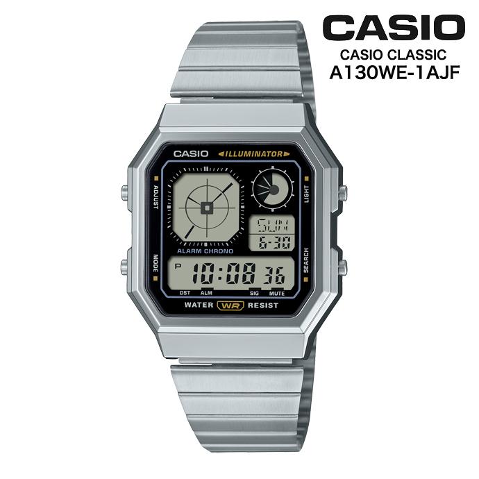 CASIO A130WE-1AJF Casio Classic カシオ クラシック LCアナログ レトロフューチャー レディース メンズ 国内正規品 : a130we-1ajf-casio ...