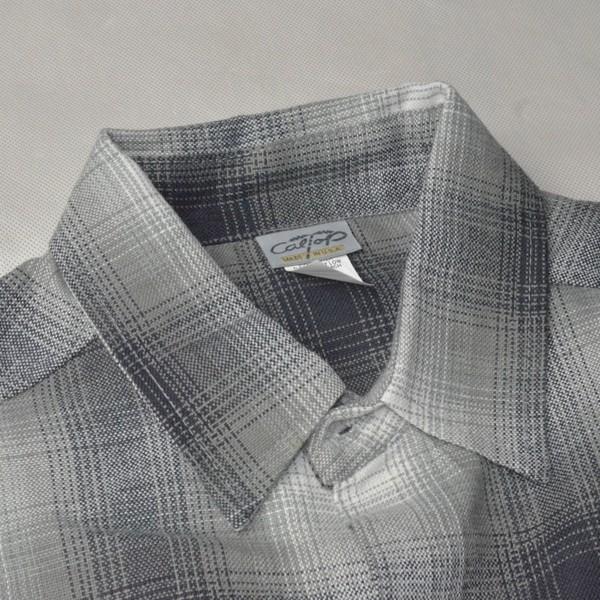 Cal Top キャルトップ オンブレ チェックシャツ OMBRE CHECK 長袖シャツ グレ−/ホワイト GREY/WHITE : B.E ...