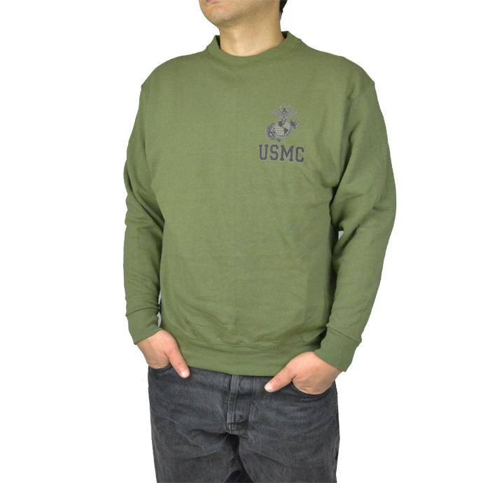 MILITARY（ミリタリー） 米軍 U.S.M.C. トレーニングスウェットシャツ デッドストック 実物 トレーナー アメリカ軍海兵隊 ...