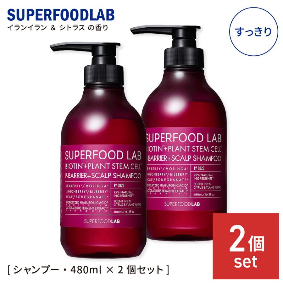 スーパーフードラボ スカルプ シャンプー スッキリ ボトル本体 480ml 2個セット メンズ レディース SUPERFOOD LAB : sfl048-red-s2 : 雑貨イズム - 通販 ...