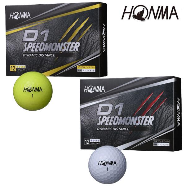 HONMA D1 ホンマゴルフ SPEED MONSTER スピードモンスター ゴルフボール 1ダース (12球) 2023年継続モデル : 美-健康ゴルフ - 通販 - Yahoo!ショッピング