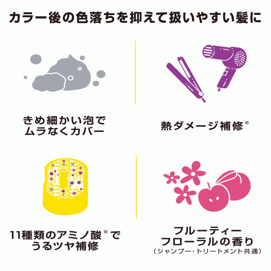 plus eau プリュスオー カラーシャンプー トリートメント 各280ml セット ポンプ pluseau カラシャン ブリーチ ブルー ピンク ムラサキ シルバー ピンクシャンプー ...