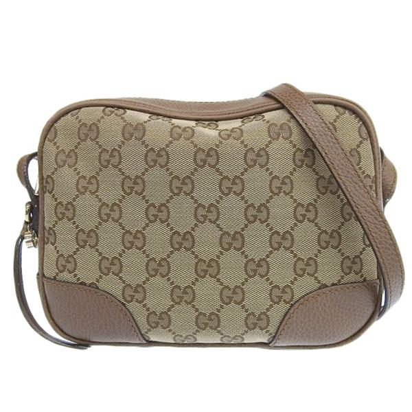 GUCCI Gucci グッチ GGキャンバス レザー ショルダーバッグ 449413 ベージュ/ブラウン レディース gy : ブランド楽市xRAREMY - 通販 - Yahoo!ショッピング
