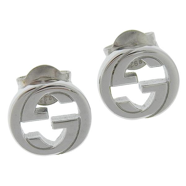 GUCCI Gucci グッチ SV925 インターロッキングG ピアス シルバー レディース gy : ブランド楽市xRAREMY - 通販 - Yahoo!ショッピング