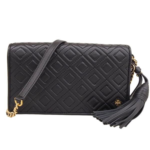 TORY BURCH トリーバーチ レザー チェーン ショルダーウォレット 長財布 46449 ブラック レディース gy : ブランド楽市 ...