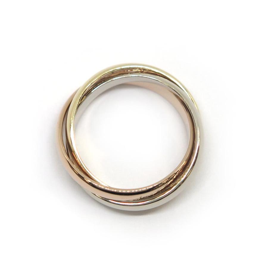 Cartier カルティエ K18YG/PG/WG トリニティ リング 14号 レディース ry : ブランド楽市xRAREMY - 通販 - Yahoo!ショッピング