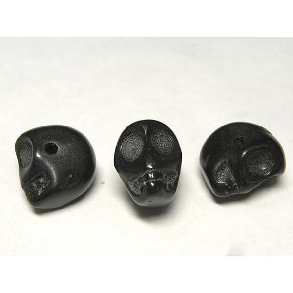 スカルパーツ 連 ブラック 横穴 約13×10mm 3000612☆ :3000612:Bクラフト - 通販 - Yahoo!ショッピング