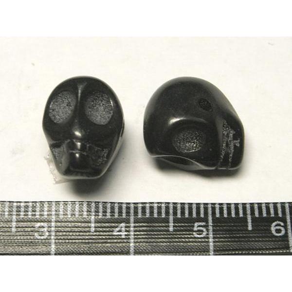 スカルパーツ 連 ブラック 横穴 約13×10mm 3000612☆ :3000612:Bクラフト - 通販 - Yahoo!ショッピング