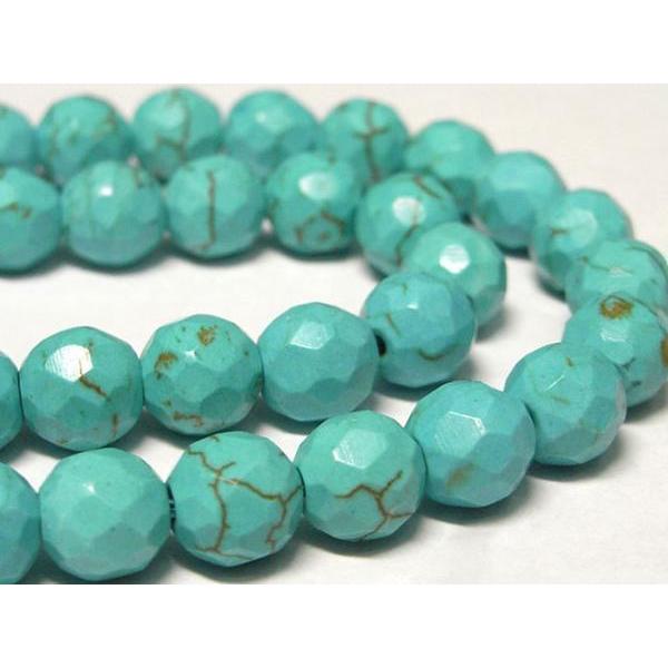 ハウライトターコイズ ラウンドカット 連販売 約7mm 3000906 : Bクラフト - 通販 - Yahoo!ショッピング