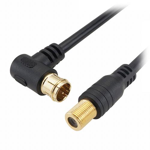 HORIC ホーリック アンテナ延長ケーブル 1m ブラック F型接栓メス/L字差込式コネクタ ACF10-672BK : 4533115066723 : B-サプライズ - 通販 ...